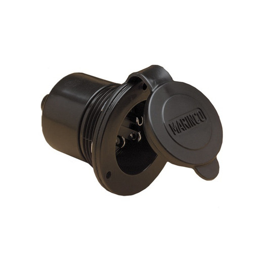 Marinco On-Board Charger Inlet - Black | Charger Inlets