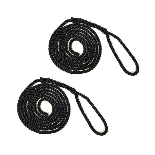 Gen3 Marine 3-Strand Twisted Nylon Fender Line - Black