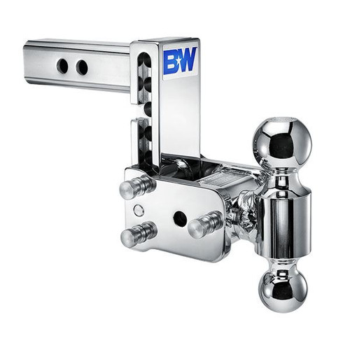 B&W TS10037B Tow & Stow 2-Ball Mount 2" Hitch, 5" Drop Chrome