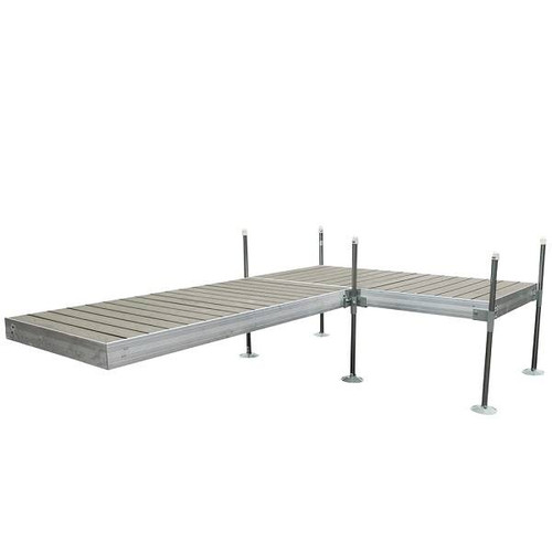 Tommy Docks L-Shaped Dock w/Gray Composite Decking