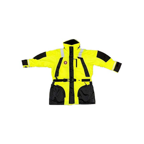First Watch Hi-Vis Flotation Coat - Hi-Vis Yellow/Black - Lg