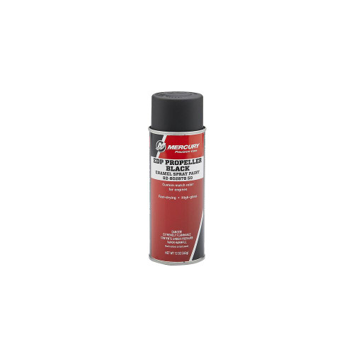 Mercury 80287850 Propeller Black Satin Enamel Spray Paint, 12 oz