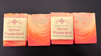 Apricot Freesia Swirl Soap - All Merciful Saviour Monastery