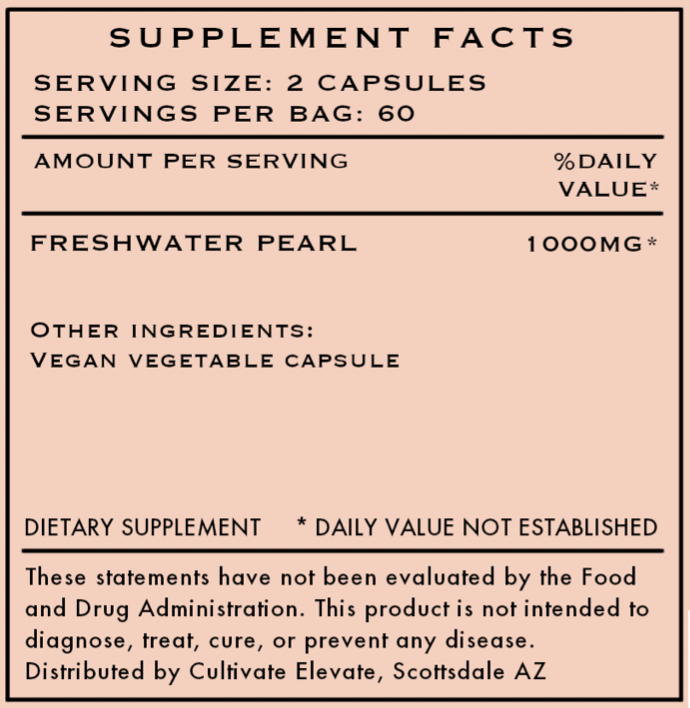 Freshwater Pearl Capsules - Mineral Dense Superfood