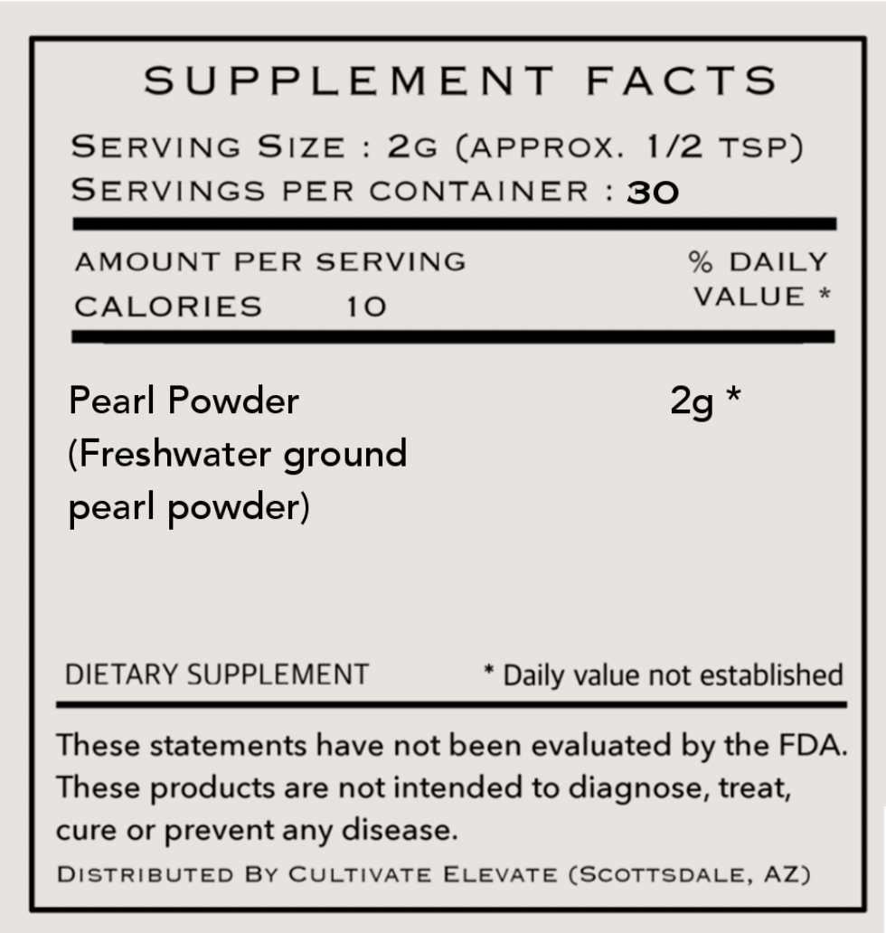 Freshwater Pearl Powder - Mineral Dense Superfood