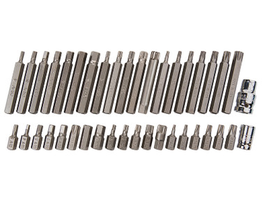 BlueSpot Tools Mixed Hex Spline & TORX Bit Set, 40 Piece - Signet