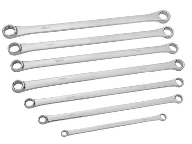 BlueSpot Tools Extra Long Ring Spanner Set, 7 Piece - Signet