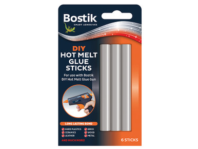 Bostik DIY Hot Melt Glue Sticks (Pack 6) - Signet