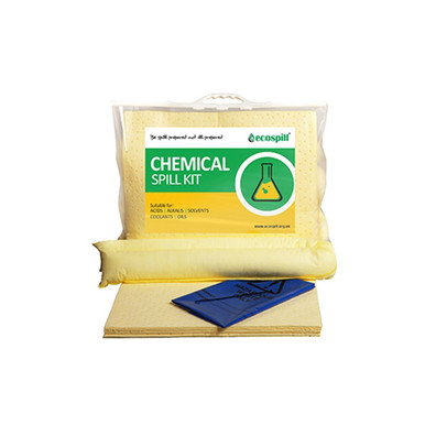 ECOSPILL 15L Chem Spill Resp Kit Clip Top Carrier Chemical Absorbents ...