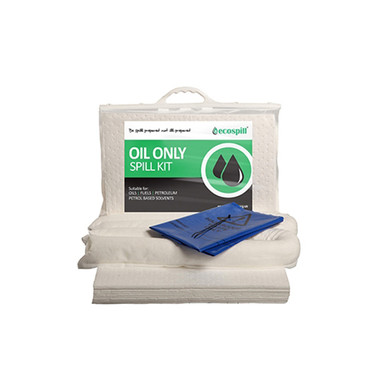 ECOSPILL 30L Oil Spill Resp Kit C/Top Carrier Oil Absorbents & Spill ...