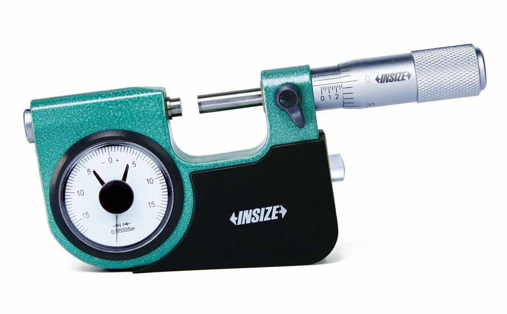 INDICATING MICROMETER, 0-1", micrometer head graduation .0001", dial ...