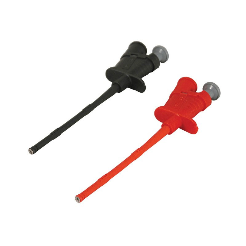 Cal Test CT3163 Flex Pincer Clip, IP2X - Pair (B/R)|TestEquipmentUSA