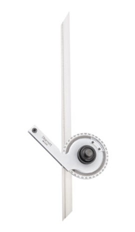 Starrett VERNIER BEVEL PROTRACTOR, WITH 7 12