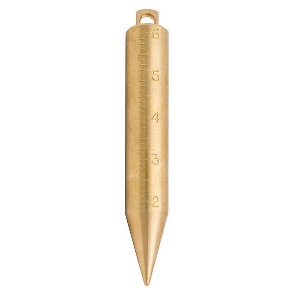 20 oz. Innage Plumb Bob-graduated; Brass - testequipmentusa.com
