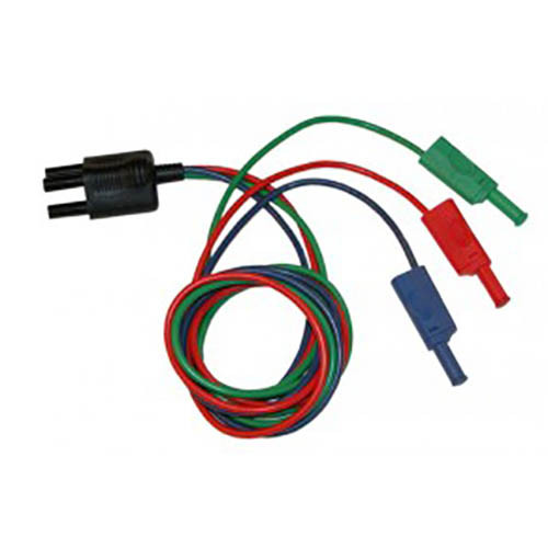 Lead 3-Pin Lead with Color-coded (Rd/Bl/Gr) Stackable Safety Banana ...