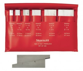 Starrett S154LZ Adjustable Parallels Set, 3/8" - 2-1/4" Range, 1-3/4 ...