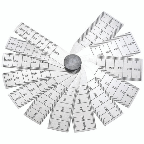 Starrett TAPER GAGE, 12-25mm RANGE, 13 LEAVES|TestEquipmentUSA