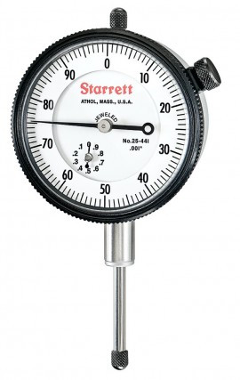 Starrett DIAL INDICATOR, WITH STANDARD LETTER OF CERTIFICATION , 0-1 ...