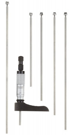 Starrett MICROMETER DEPTH GAGE 0-3", WITH HALF BASE|TestEquipmentUSA