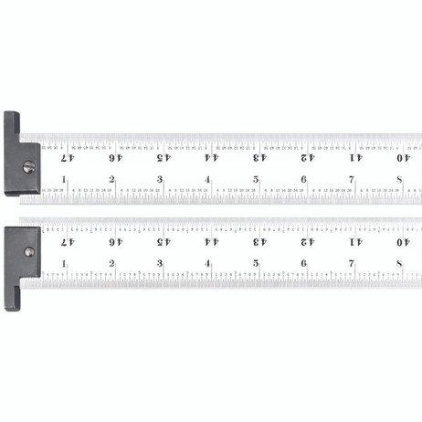 Starrett HOOK RULE, 48", 16R GRAD, HEAVY SPRING TEMPERED|TestEquipmentUSA