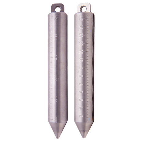 20.48 oz. Innage Eng/Met graduated plumb bob; Stainless Steel ...