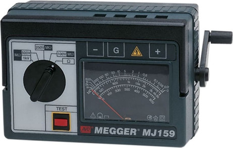 Megger 6410-863 MJ159 Megger - analog Insulation Tester 100/250/500 ...