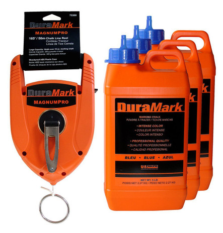 U.S. Tape 76308 Yellow DuraMark Chalk - Professional quality; Intense ...