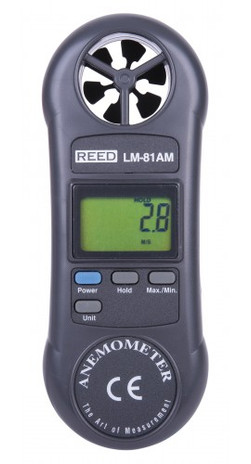 REED Instruments LM-81AM ANEMOMETER|TestEquipmentUSA