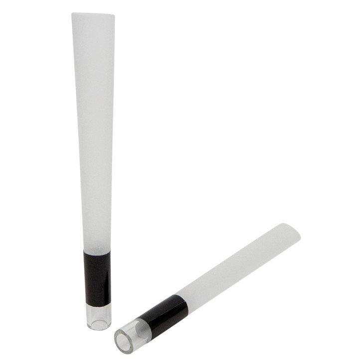 109mm Pre-Rolled Cone Refined White Paper with Glass Tip (9mm x 30mm ...