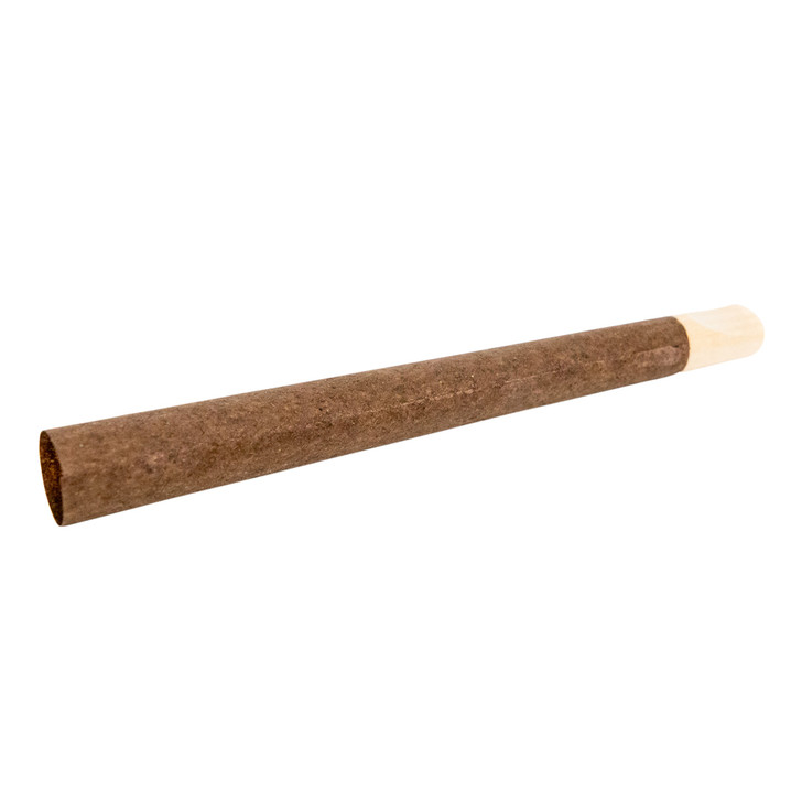 109mm Pre-Rolled Cone Dark Brown Hybrid Hemp Wrap with Wood Tip (9mm x ...