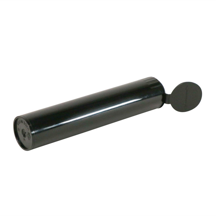 90mm Tech-line Pop Top Pre-Roll Tube - Black - Child Resistant [1000 ...