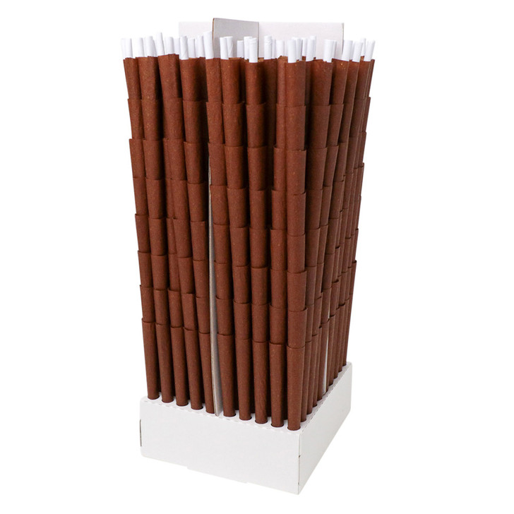 84mm Rich Brown Standard Hemp Wrap Pre-Rolled Cones [900 per Case ...