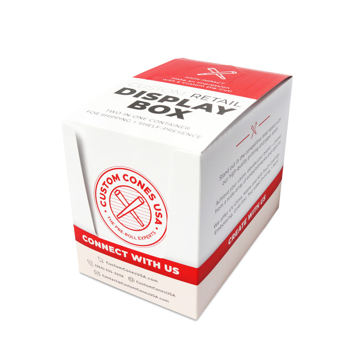 Custom Pre-Roll Retail Display Box - Joint Tubes | Custom Cones USA