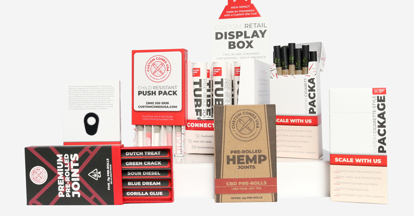 Pre-Rolled Cones, Pre Roll Machines & Pre-Roll Packaging | Custom Cones USA
