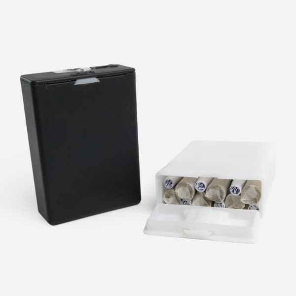 70mm Pre-Roll Flip Pack - Black - Child Resistant Multi-Pack Box ...