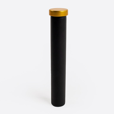 125mm Matte Black Glass Tubes with Champagne Cork - Standard Width ...