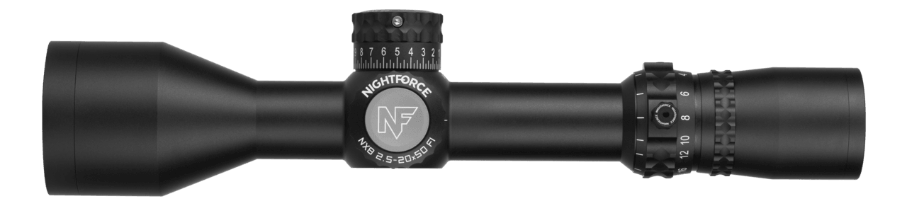 Nightforce NX8 - 2.5-20x50mm F1 Mil-XT Reticle C632