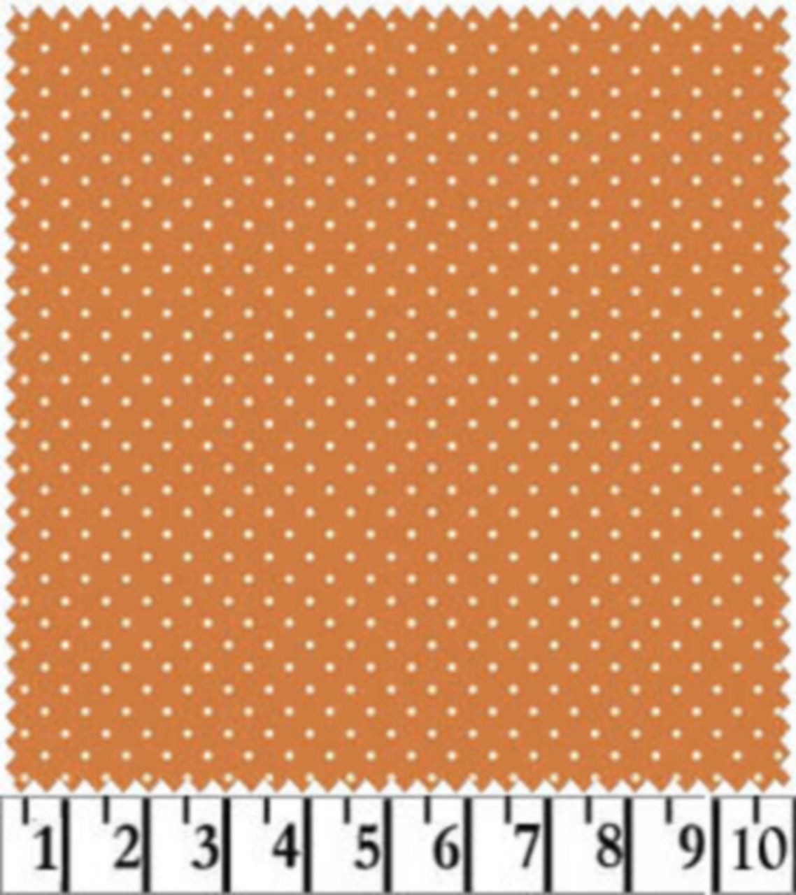 WHITE DOTS ON BURNT ORANGE COORDINATE - MAS609-M - Fields of Gold