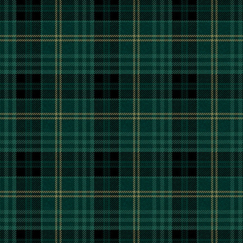 Black & Tan on Teal Large Uneven Plaid Pattern Flannel - 9796-77 ...