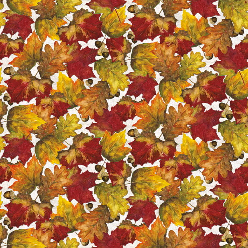 Fall Foliage on Parchment Fabric - CD12202 Parchment - Fall Barn Quilts ...