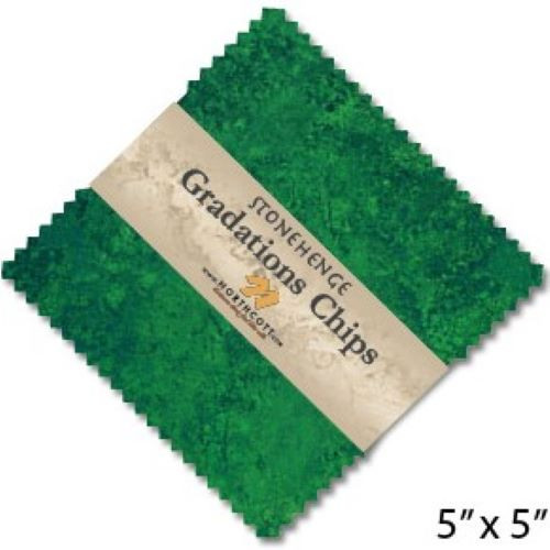 Gradations Brights "Rainforest" Chips (Charm Pack) - CSTONE42-72 - 42 5 ...
