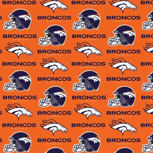Denver Broncos Licensed Fabric - 60" Wide - 6718-D - Fabric Traditions
