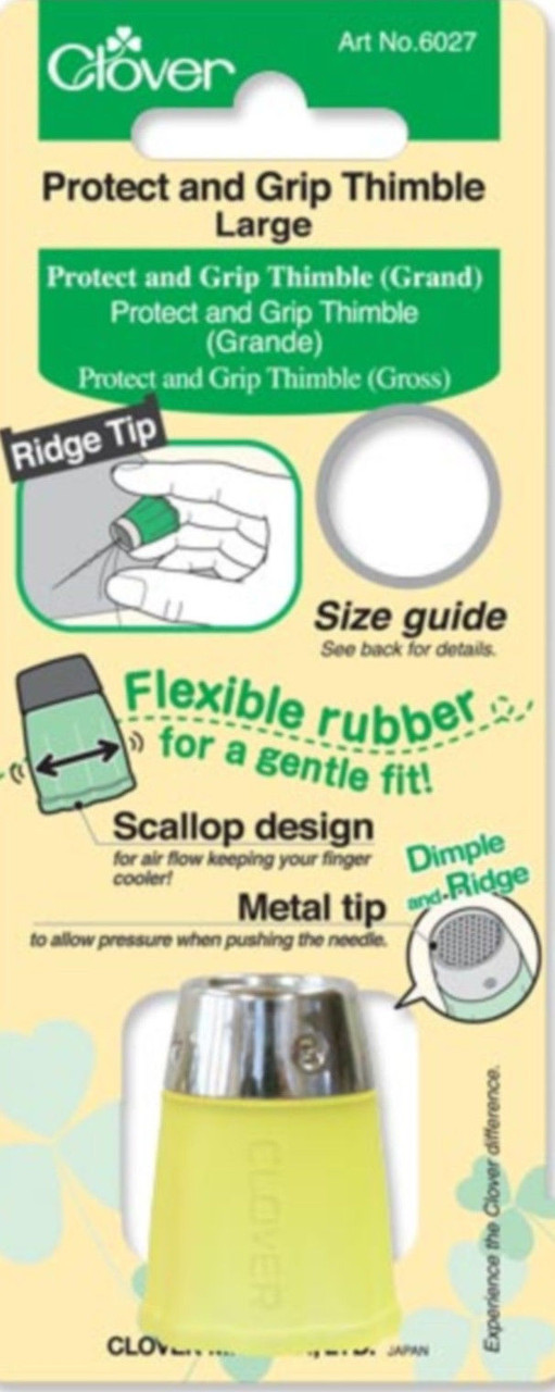 Protect and Grip Thimble - Large - Rubber with Metal Tip - 6027 ...