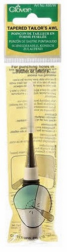 Tapered Tailor's Awl - White Plastic - #486-White - Clover Needlecraft