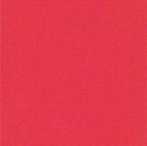 Solid Red Fabric - Bella - 9900-123 Betty's Red by Moda Fabrics