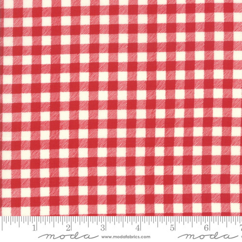 RED AND WHITE CHECKED FABRIC - 21778-11 - Good Times - American Jane - Moda