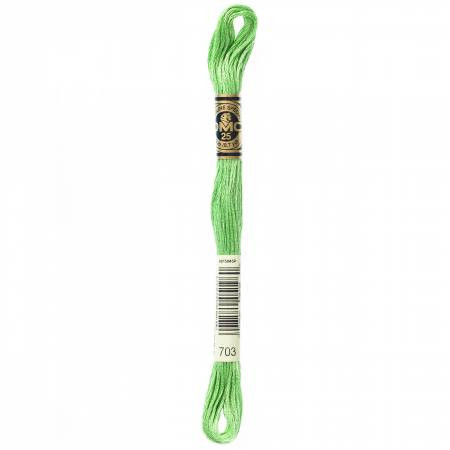 Six Strand Embroidery Floss - Chartreuse Green - 117UA-793 - DMC