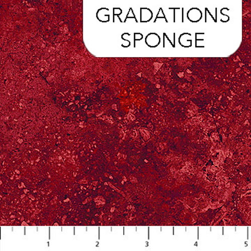 Stonehenge Red Marbled Splash Fabric - 3954-190 - Gradations Sponge ...