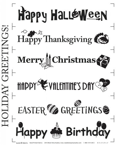 Holiday Greetings Panel - FOSQ-145 - Block Party Studios