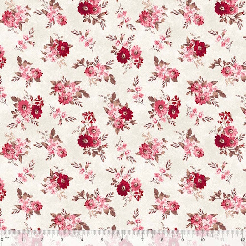 Rich Bouquets Floral on Ivory Fabric - 53713-3 - Rory - Windham Fabrics